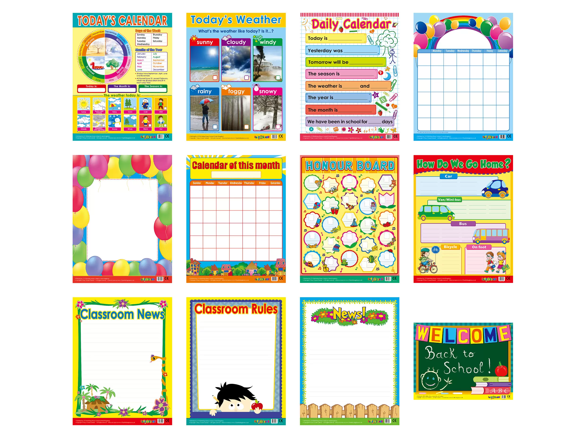 Welcome to Class (12 Wall Charts) - Educational Wall Chart Pack in ...