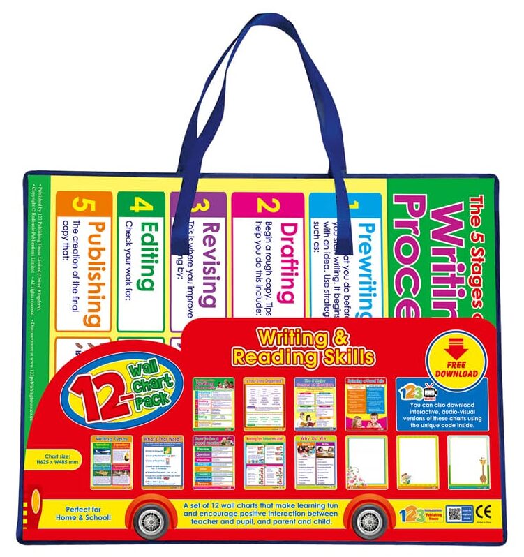 Writing & Reading Skills (12 Wall Charts) - Educational Wall Chart Pack ...